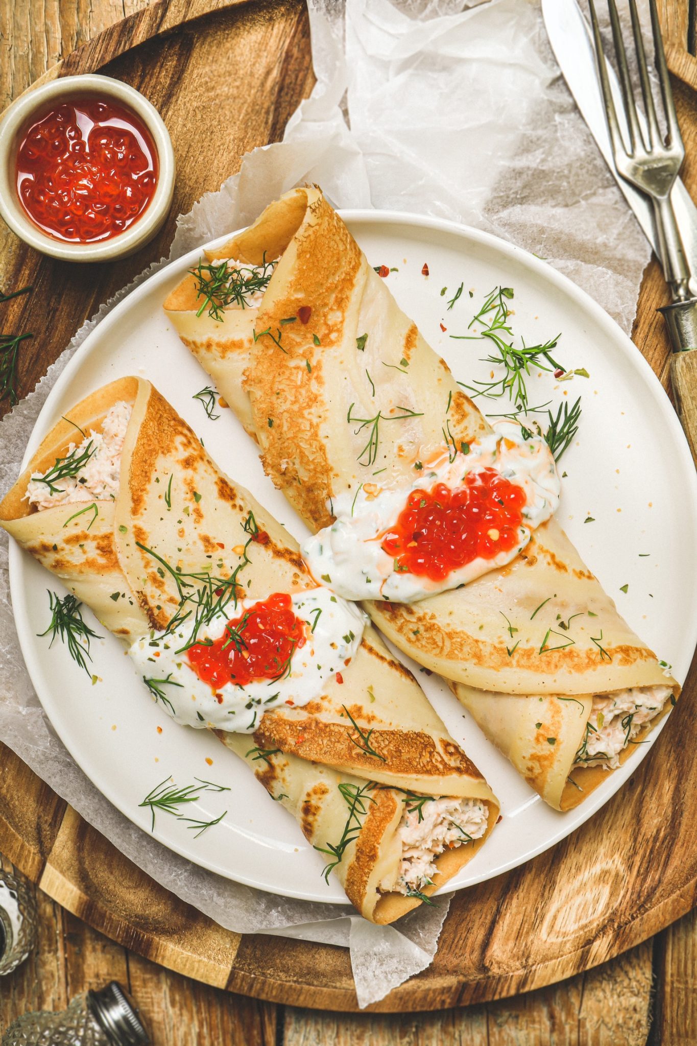 Crêpes au saumon sauvage d’Alaska